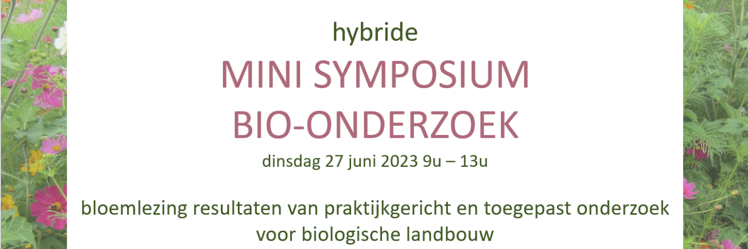 Bekijk de opname van het Mini Symposium bio-onderzoek 2023! | ccbt